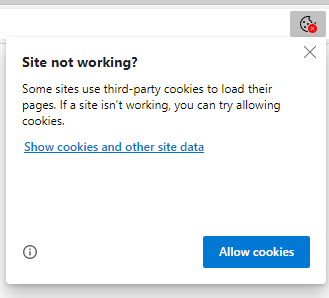 How to enable cookies in Microsoft Edge